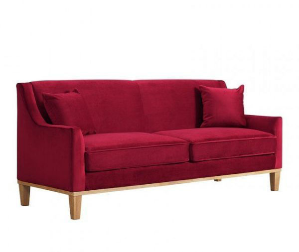 Palmer Ruby Red Sofa | Hurwitz Mintz Furniture